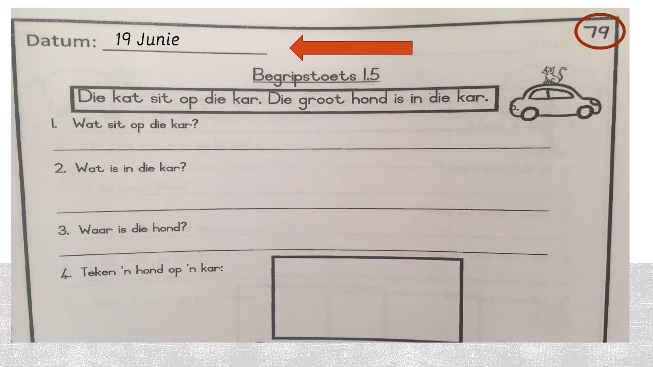 Afrikaans begripstoets 19 Junie - YouTube