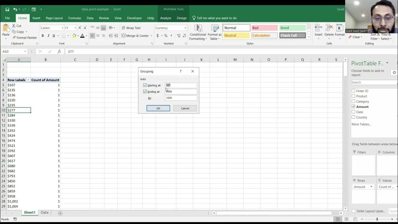How to Create Frequency Distribution in Excel - YouTube