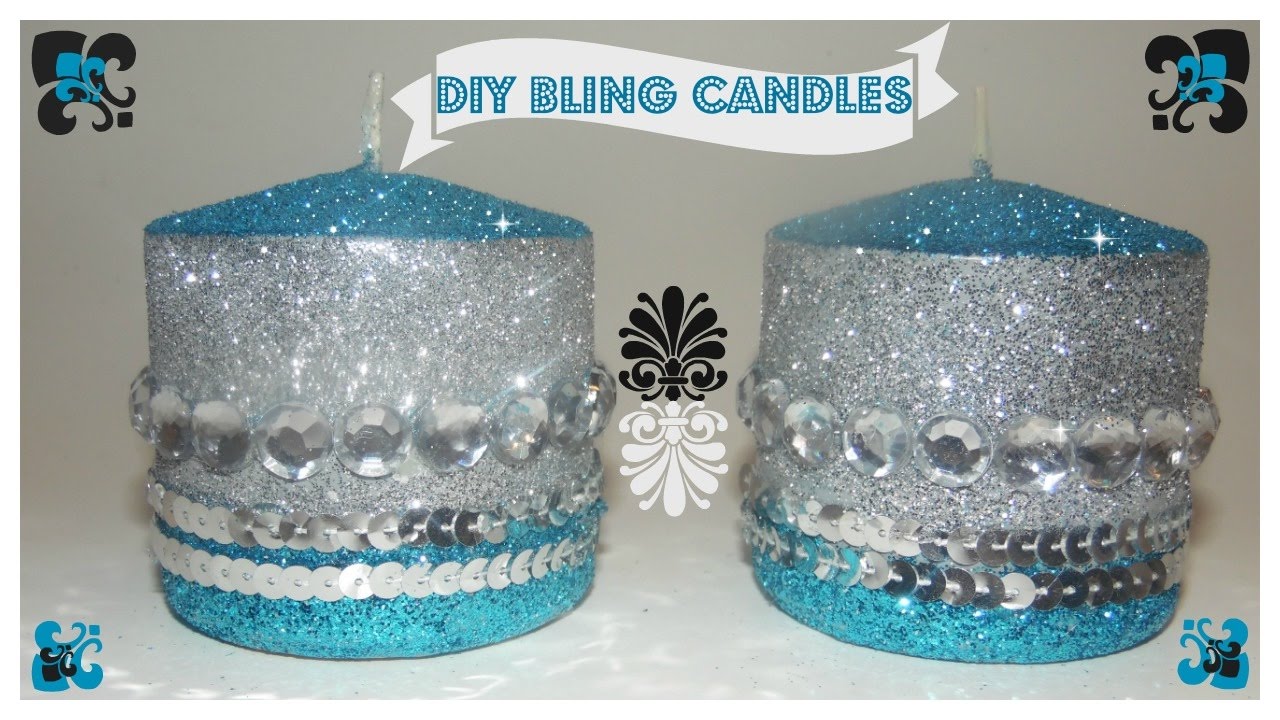 DIY - BLINGED OUT CANDLE 💎 BLING QUEENS EP #3 - YouTube