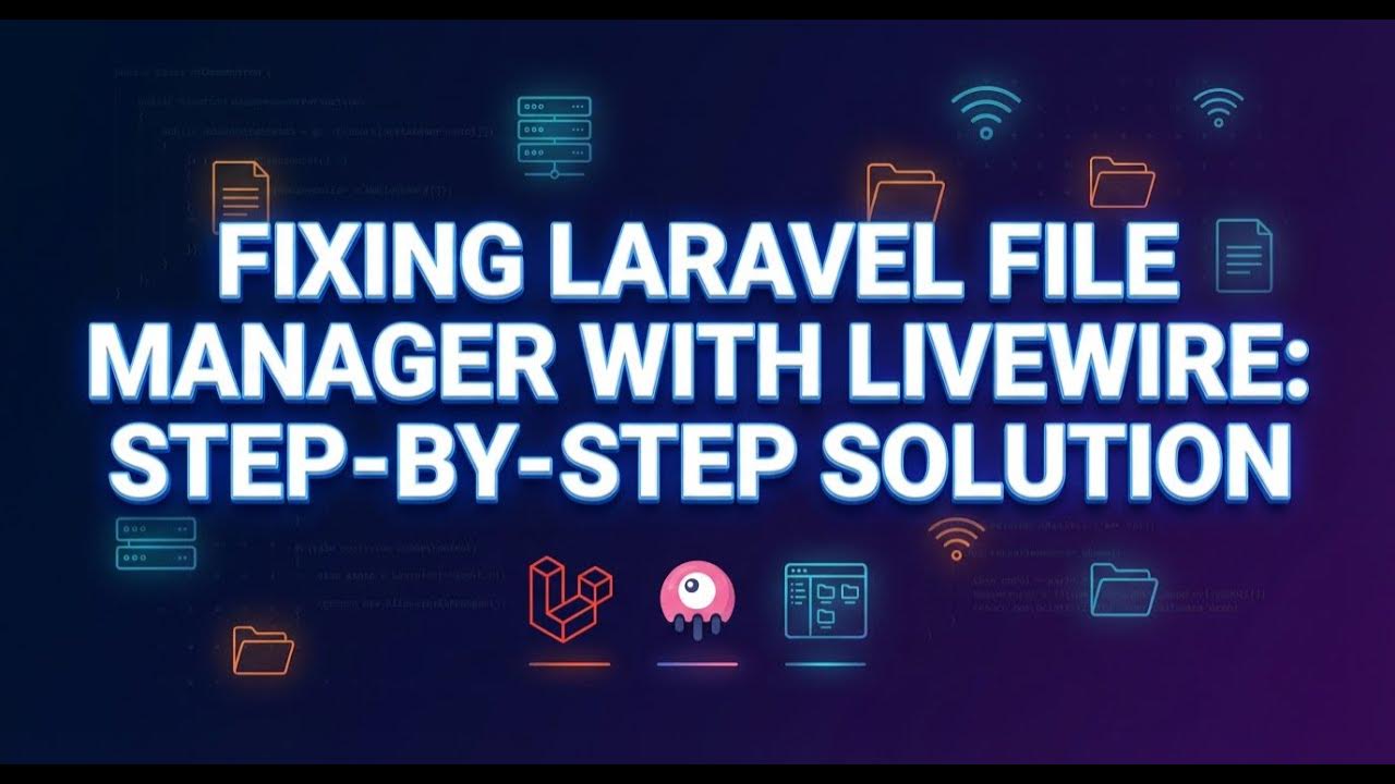Fixing Laravel File Manager with Livewire: Step-by-Step Solution - YouTube