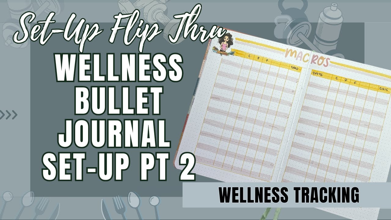 Health and Wellness Bullet Journal Set-Up Pt 2: Final Flip-Through ...