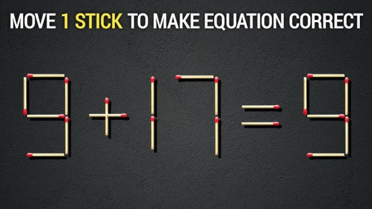Solve This in 15 Seconds or You Lose! ️ FIX the Wrong Matchstick ...