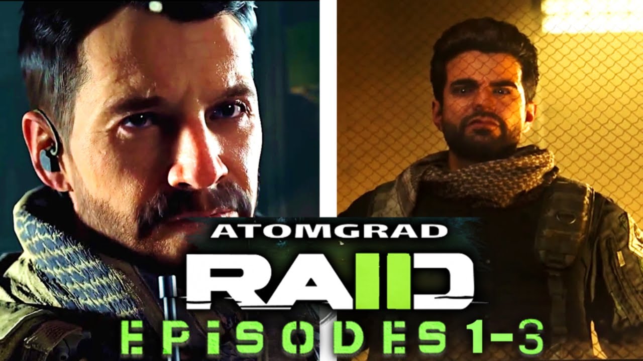 Modern Warfare 2 All Raids Cutscenes (Episodes 1-3) All MW2 Atomgrad ...