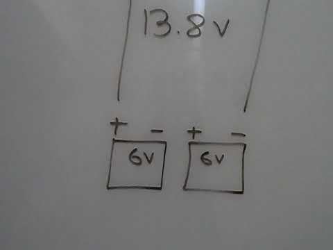 Que voltaje y que corriente debe llevar 2 baterías de 6 voltios para un inversor.