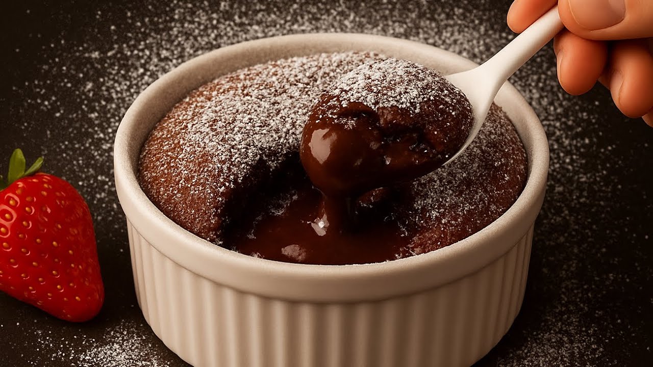 3-Ingredient Chocolate Lava Cake – Flourless, Gluten-Free & So ...