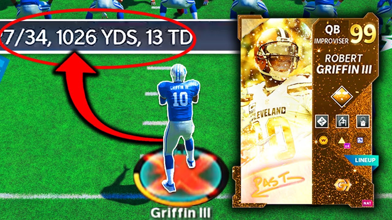 Throwing For 1,000 YARDS With Golden Ticket RG3! - YouTube
