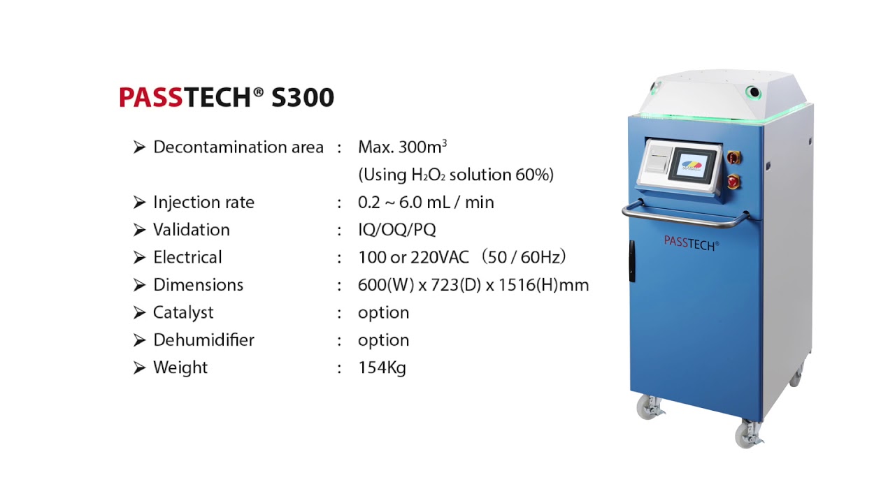 Introduction of PASSTECH Series (BioDecontamination System using H2O2 ...