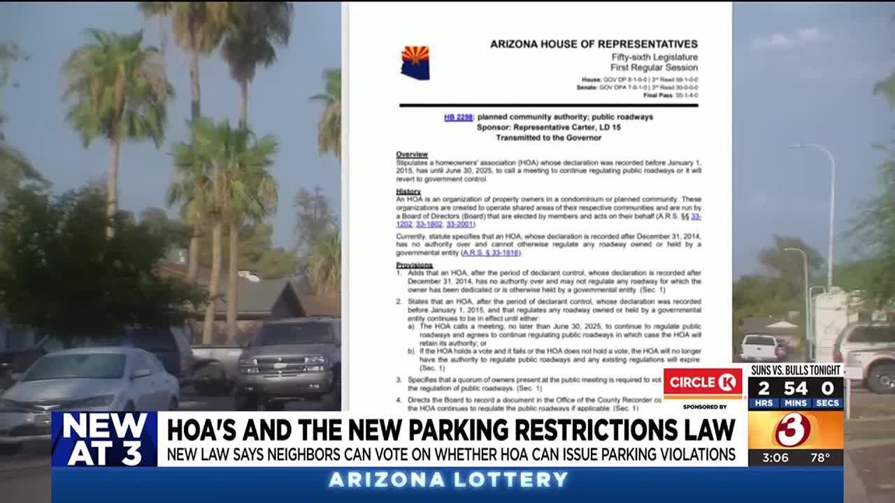 New Arizona Law Goes Into Effect Banning Certain Parking Rules In HOAs new-arizona-law-goes-into-effect-banning-certain-parking-rules-in-hoas