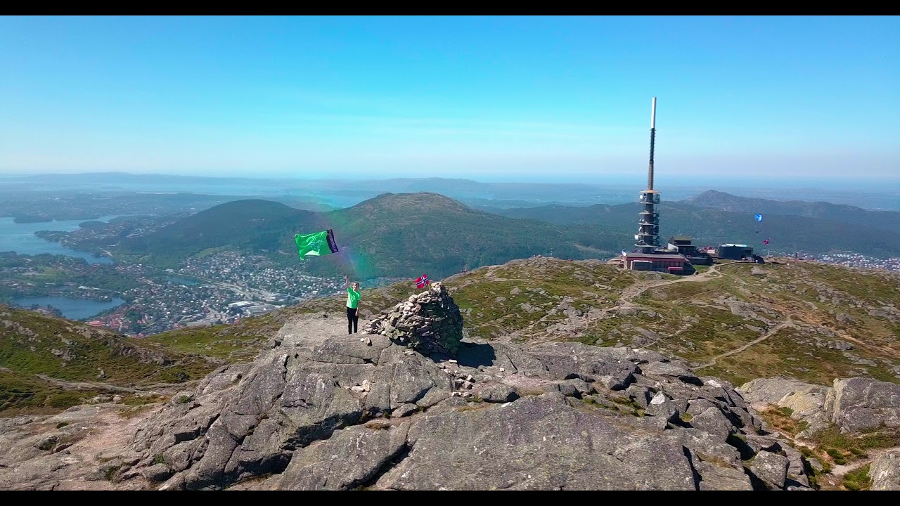 Vidden Marsj Ulriken to Fløyen - YouTube