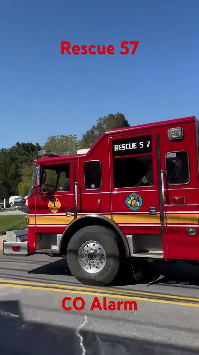 Rescue 57 Responding to a CO Alarm #goprohero8 #qfd57 #pierce #rescue57 - YouTube