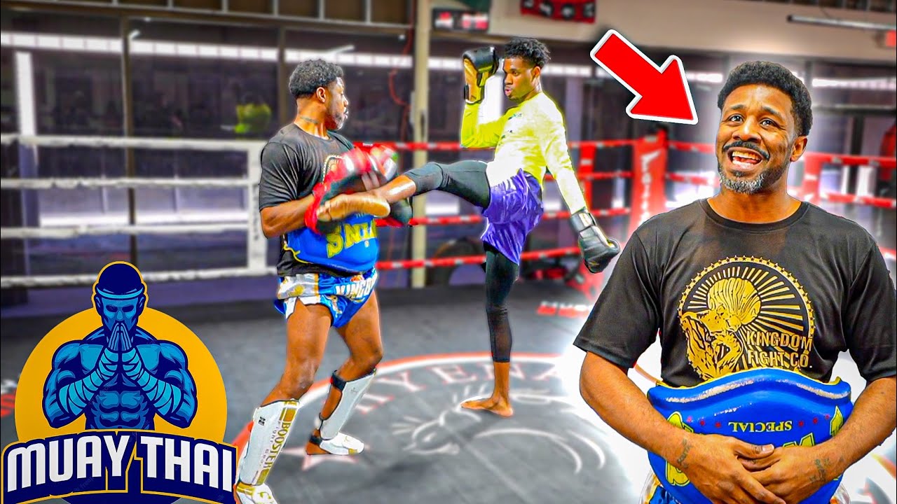 TRAINING WITH A PROFESSIONAL MUAY THAI COACH!!! - YouTube