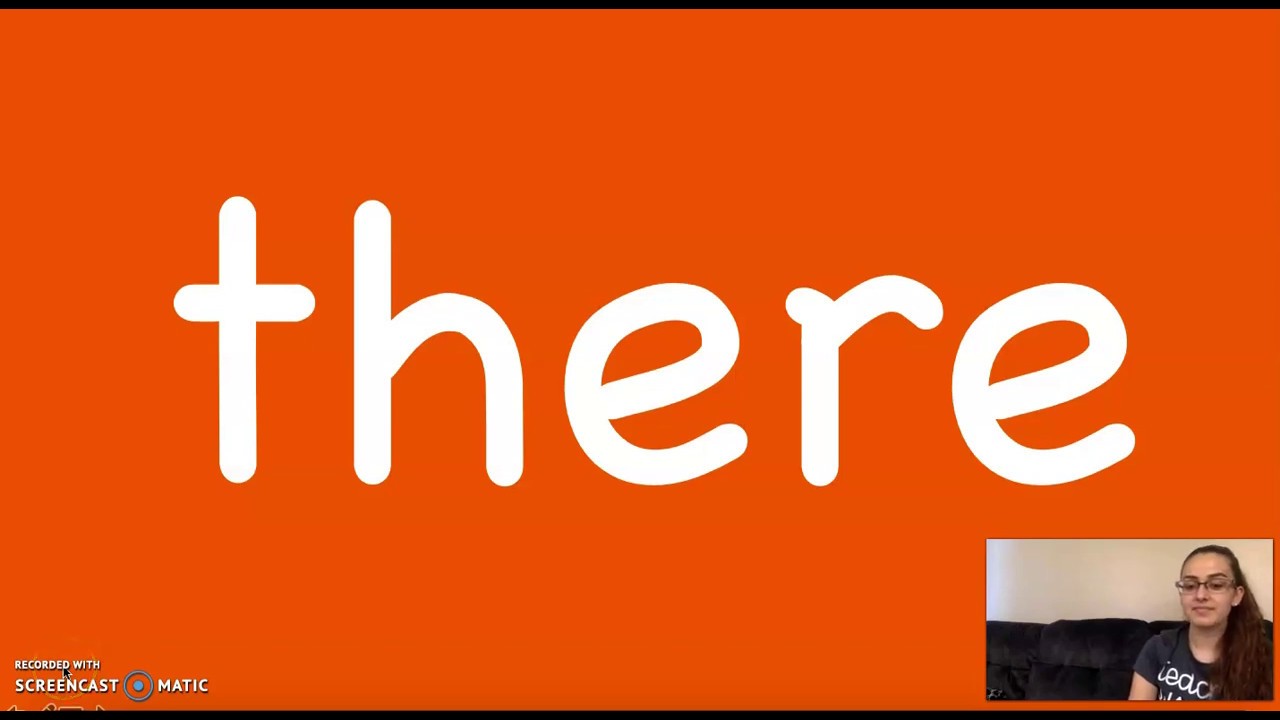 "there" Sight Word Song - YouTube