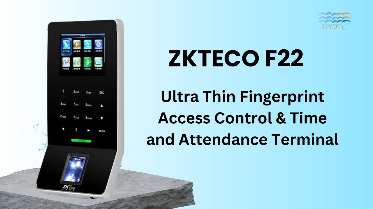 ZKTeco F22 | Ultra Thin Fingerprint Access Control & Time and Attendance Terminal - YouTube