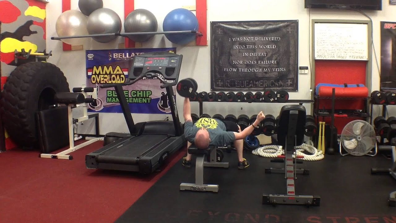 Single Arm Dumbbell Chest Press - YouTube