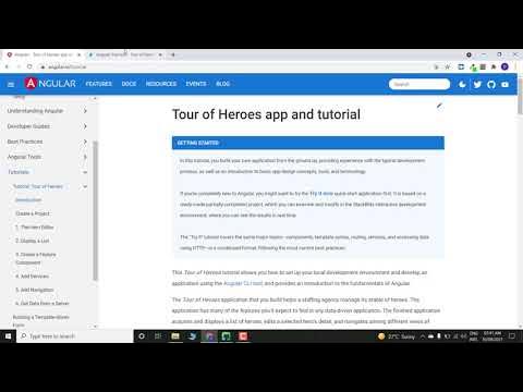 Angular #1 | Tour of Heroes Introduction - YouTube