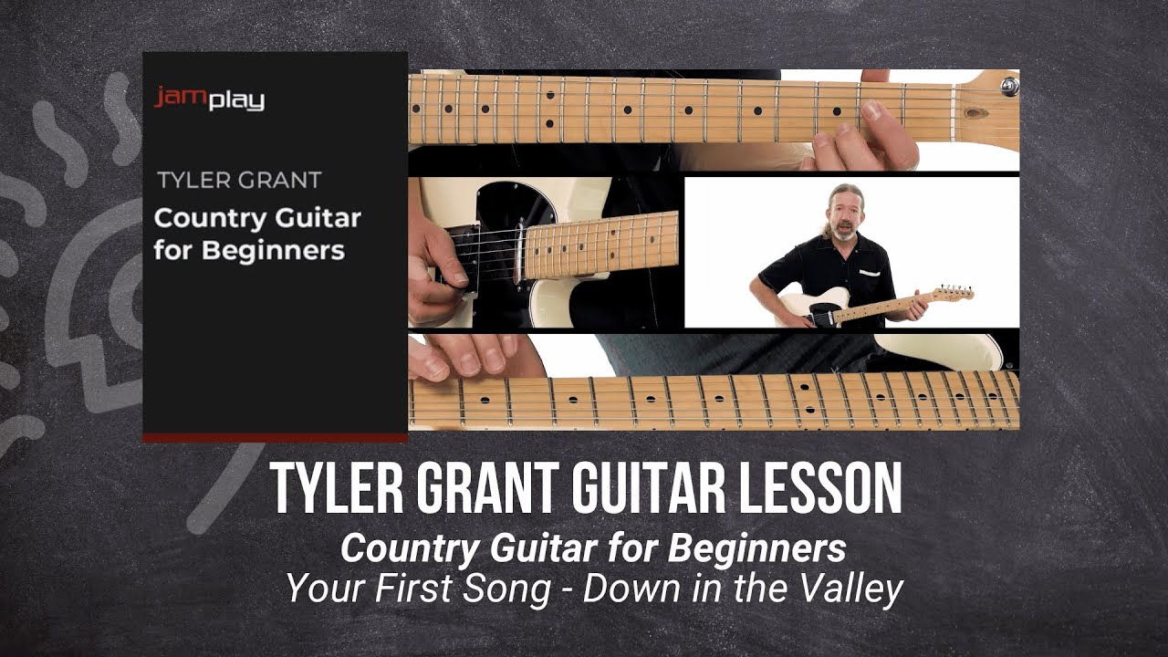 🎸 Tyler Grant Guitar Lesson - Your First Song - Down in the Valley ...