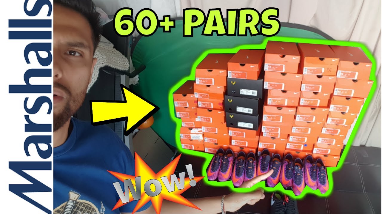 Soccer Finds | MEGA MARSHALLS NIKE SOCCER CLEATS HAUL | 60+ PAIRS AT ...
