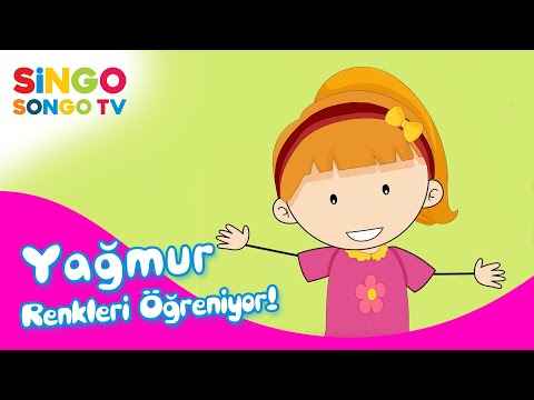 YAĞMUR Renkleri Öğreniyor 🟠🟢🟣 – SingoSongo TV I İsme Özel Çocuk Şarkıları 🎵