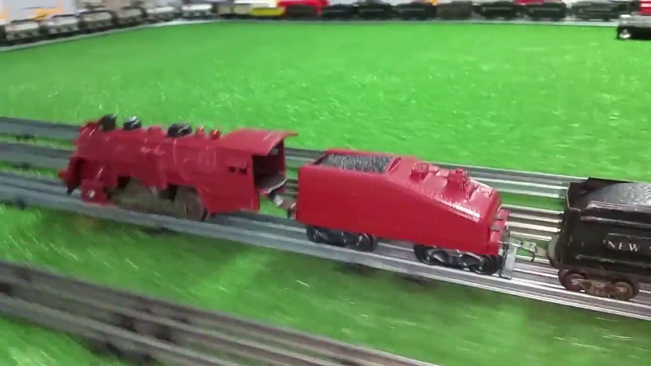 MARX CUSTOM RED 400 / 999 MOTOR / MATCHING SLOPE BACK TENDER - YouTube