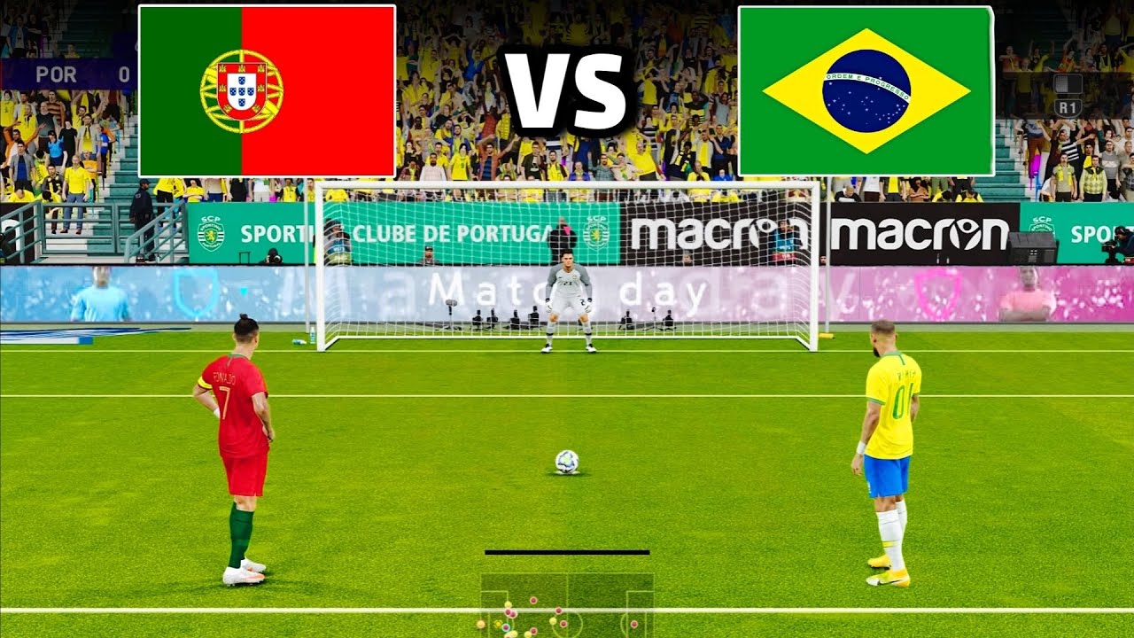 Portugal Vs Brazil ! Ronaldo vs Neymar ! Penalty Shootout - YouTube