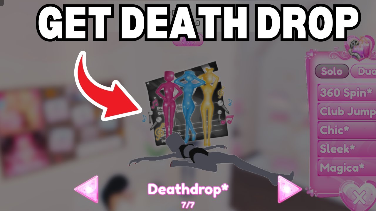 How To Get The Death Drop Pose In Dress To Impress Roblox (2025) - YouTube