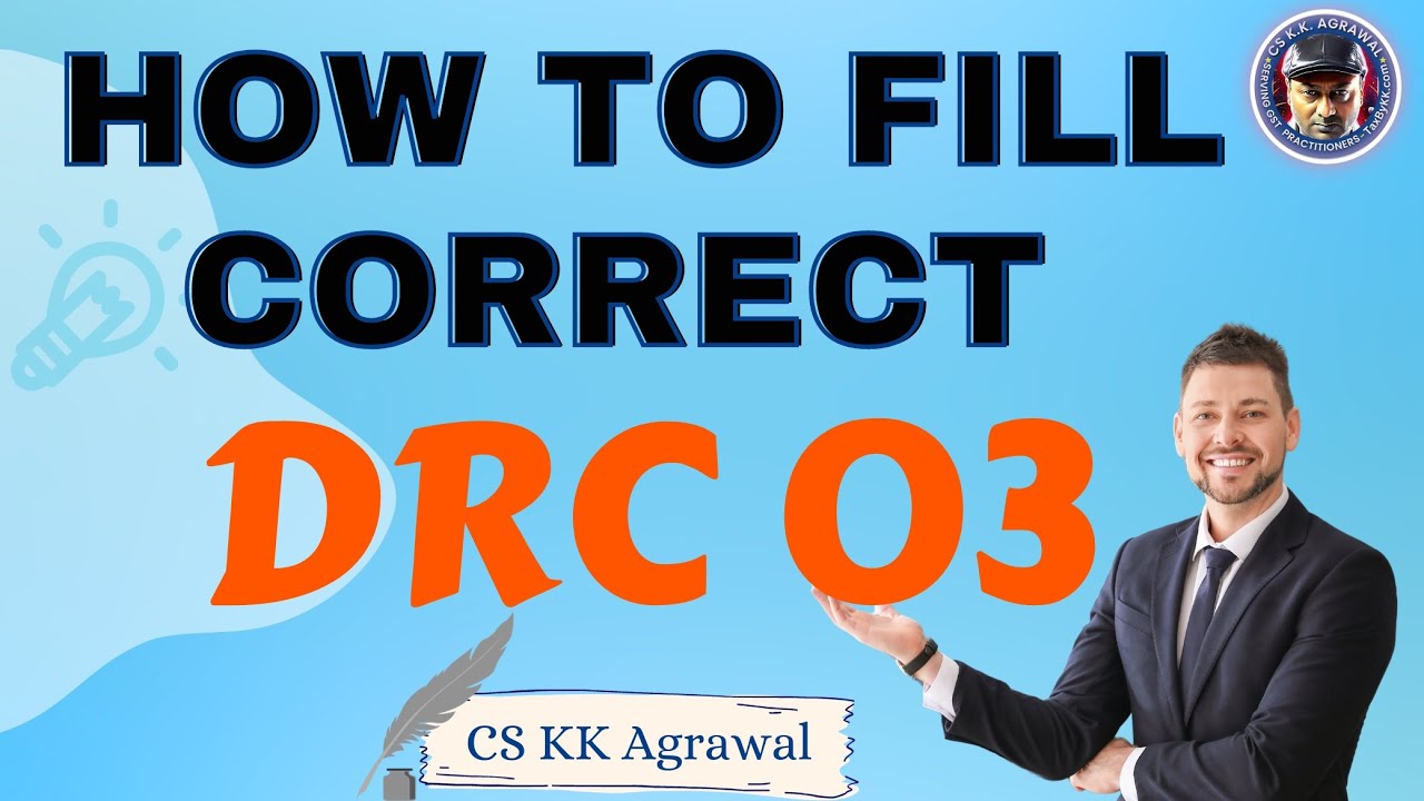 How to fill correct DRC 03 by CS KK Agrawal | सही DRC 03 कैसे भरें | # ...