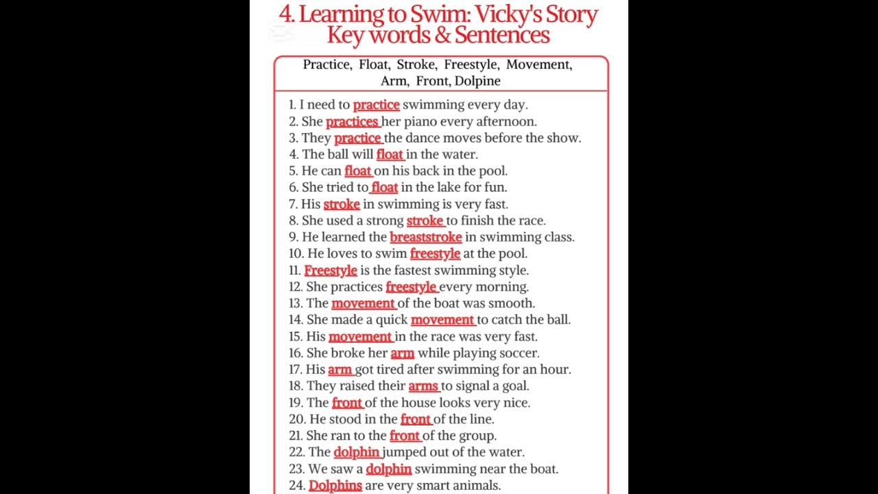 JBL Sports AR 1 Lesson 4 Key words&Sentences Read Aloud - YouTube