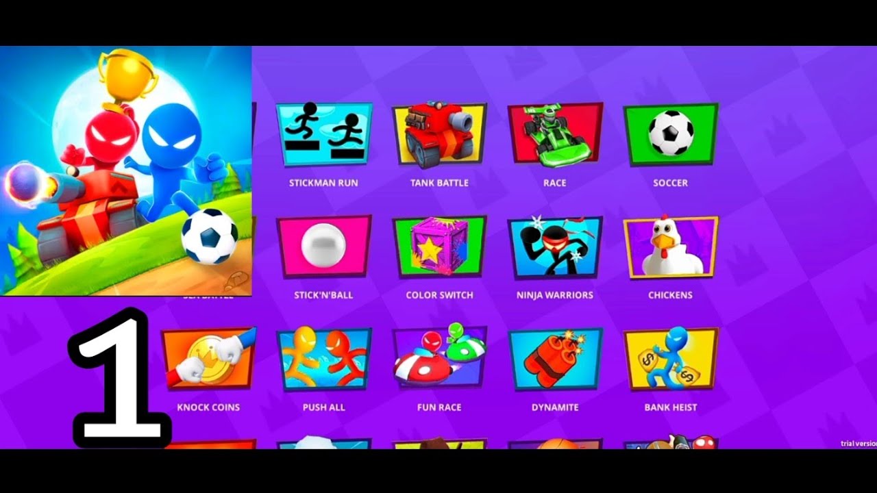 Stickman Party - Quick Game - All Mini Games - Player 1 2 3 4 - Android ...