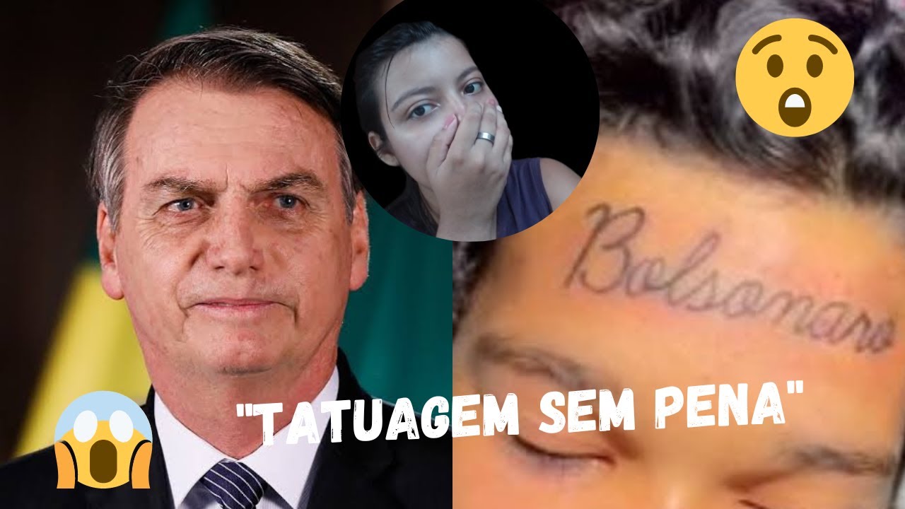 O menino que fez TATUAGEM do Jair Bolsonaro Na TESTA 😱 ( passou do ...