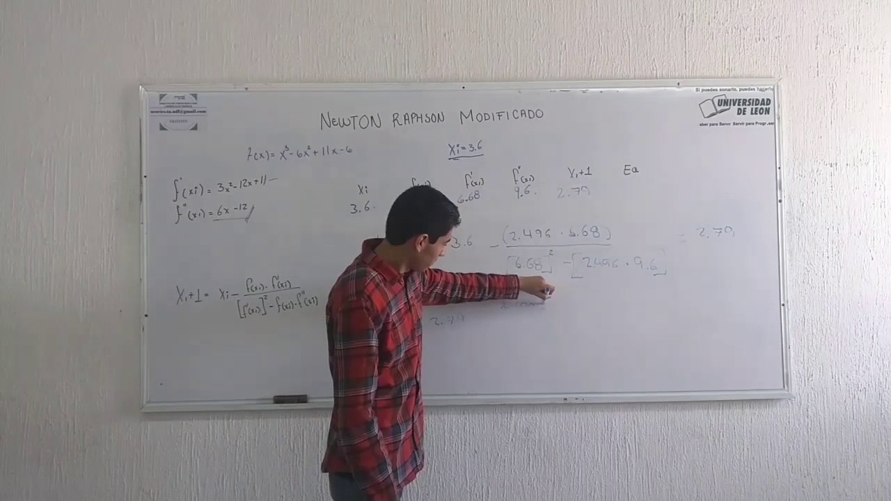 Newton-Raphson Modificado los masters - YouTube