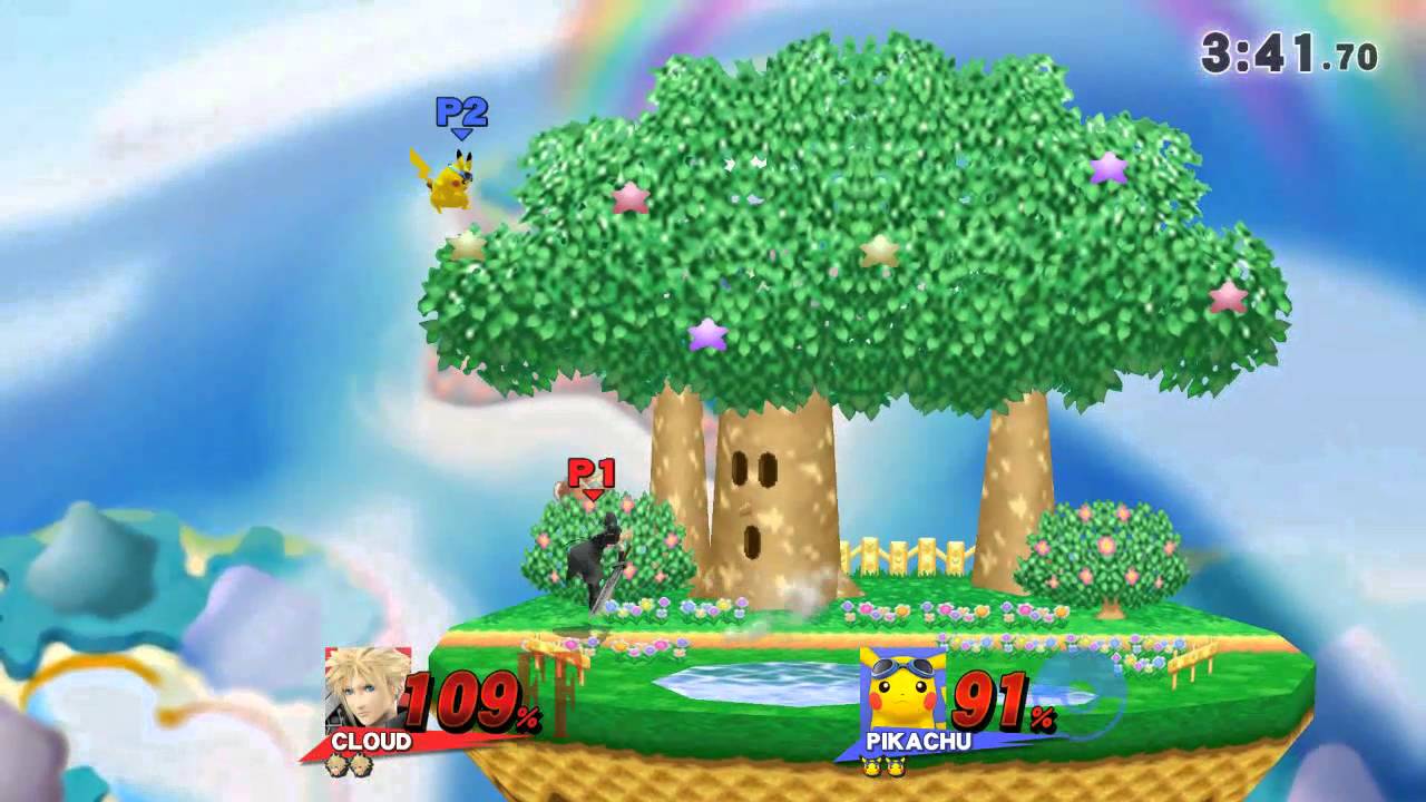 Cloud vs Pikachu - YouTube