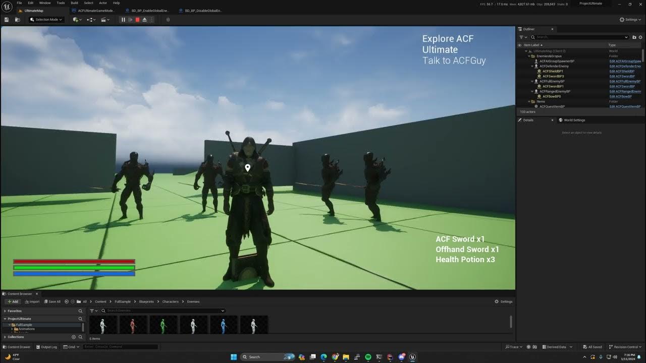 Be, Damned | Game Dev | Global Enemy Spawner and Trigger - YouTube
