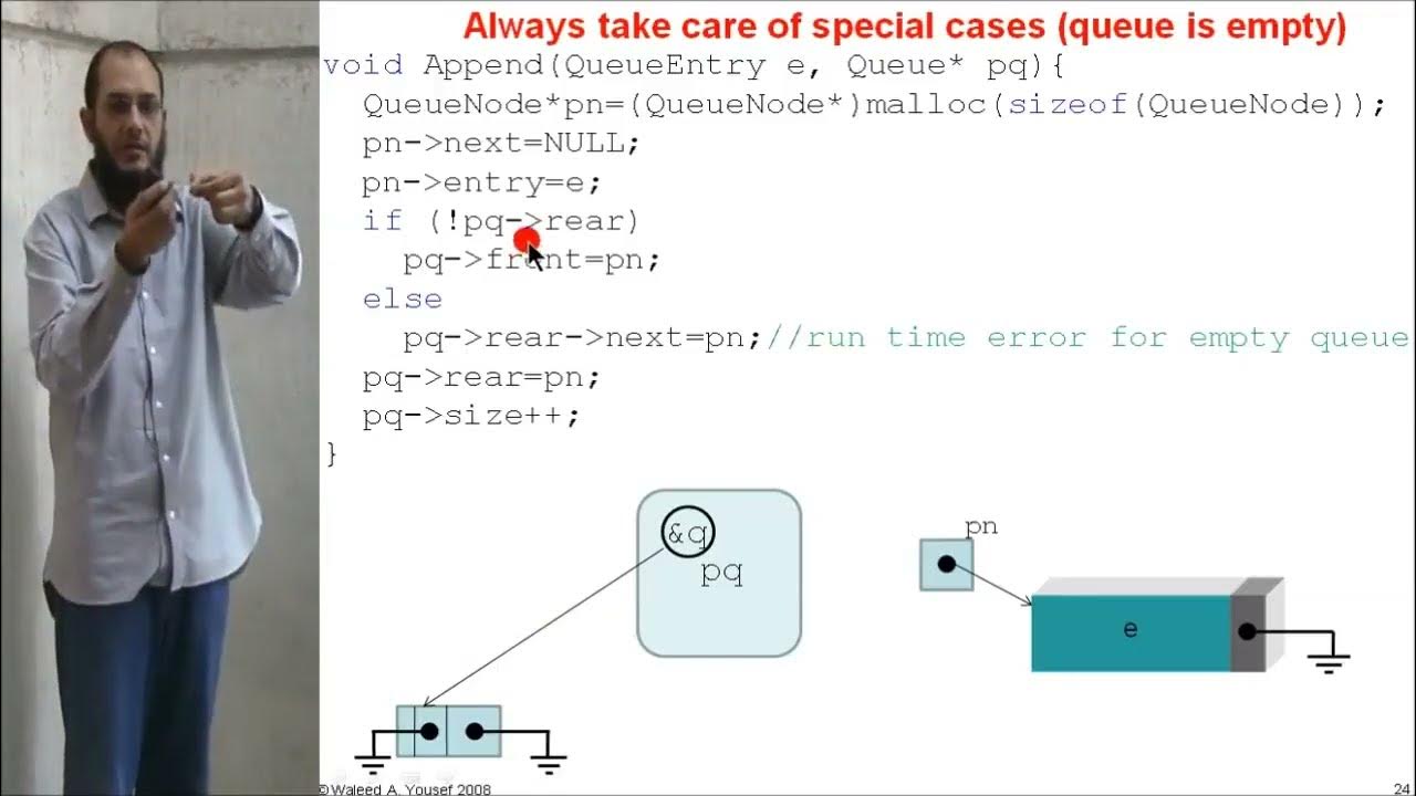 11 Queues Linked based implementation - YouTube