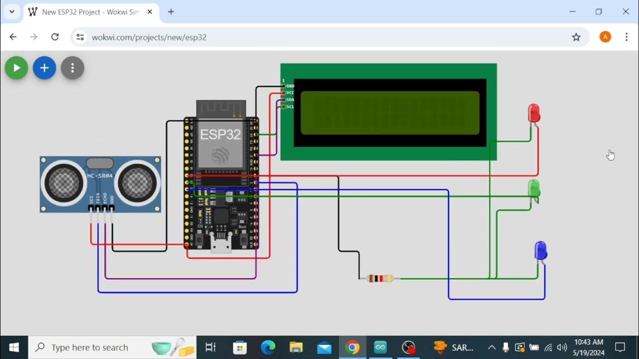 Esp32 Water 💦 Level Indicator | Project-1 | Wokwi | Esp32 | Arduino | Arduino Titan - YouTube