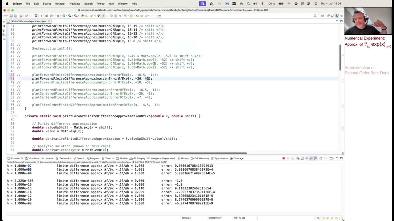 Lecture 2024-1 (38): Numerical Methods: Approx. of Partial Derivatives (2/3): Numerical ...