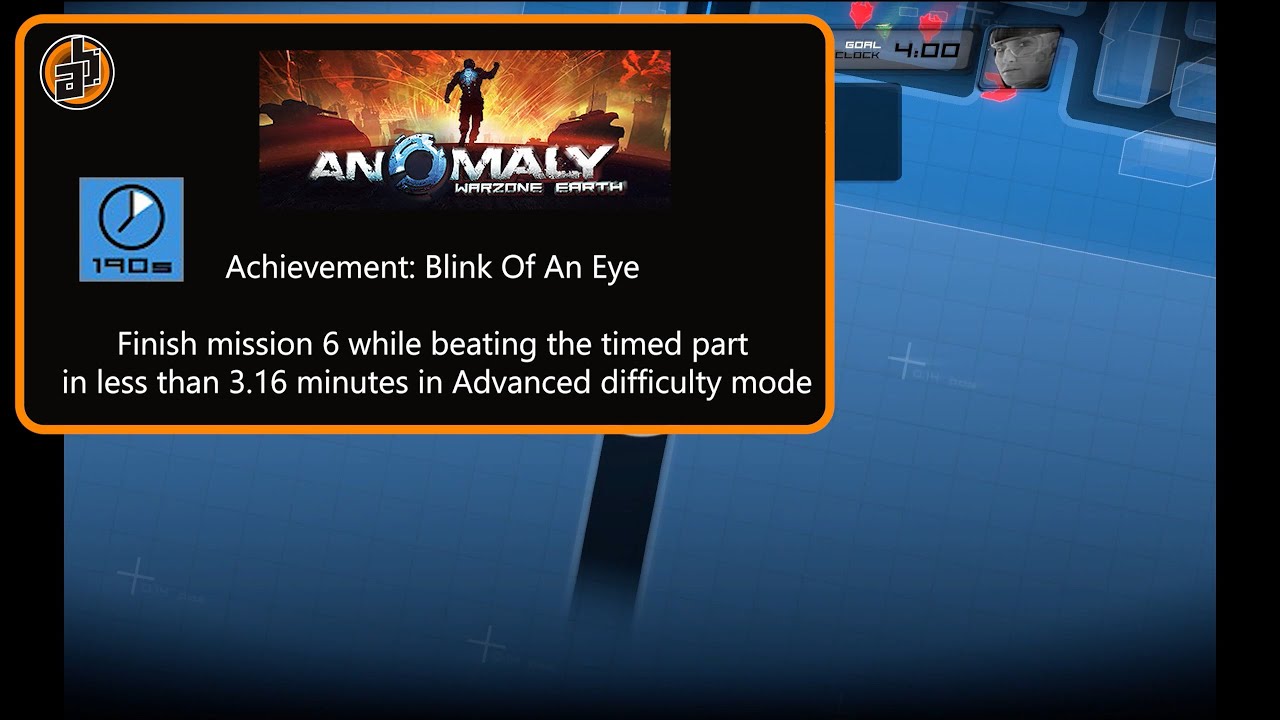 Anomaly Warzone Earth - Blink Of An Eye Achievement Guide - YouTube