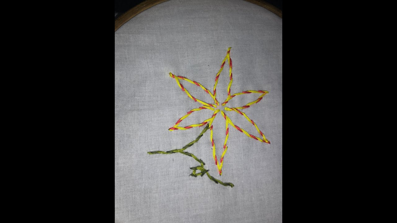 Whipped Running stitch/ Whipped running stitch designs/ Hand embroidery ...