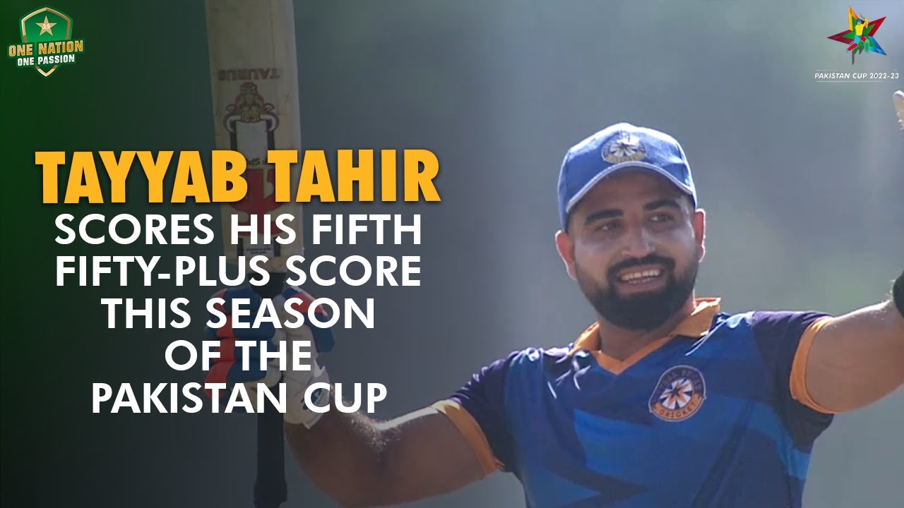 Tayyab Tahir Scores His Fifth Fifty Plus Score This Season Of The Pakistancup Pcb Ma2l