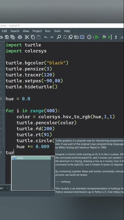 🤓cool Python Turtle Shorts Youtube 