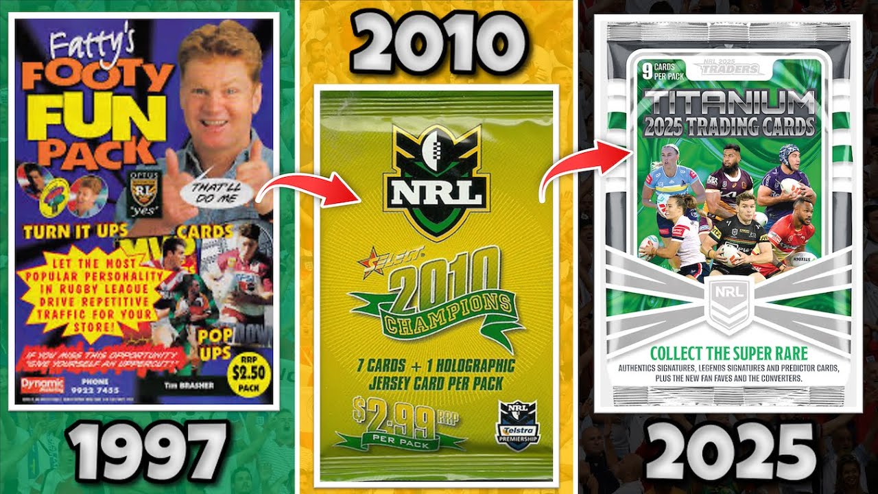 OPENING RETRO NRL TRADING CARD PACKS! (1997-2025) - YouTube