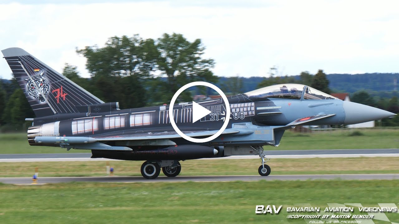 Eurofighter EF2000 Typhoon - German Air Force 31+06 "Cyborg Tiger cs ...