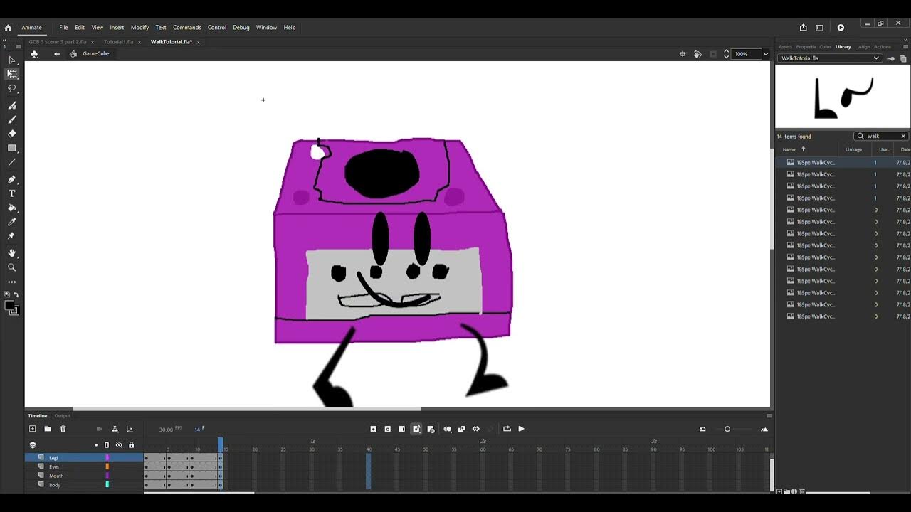 How to make the character walk (OBJECT SHOW ANIMATION TUTORIAL) - YouTube