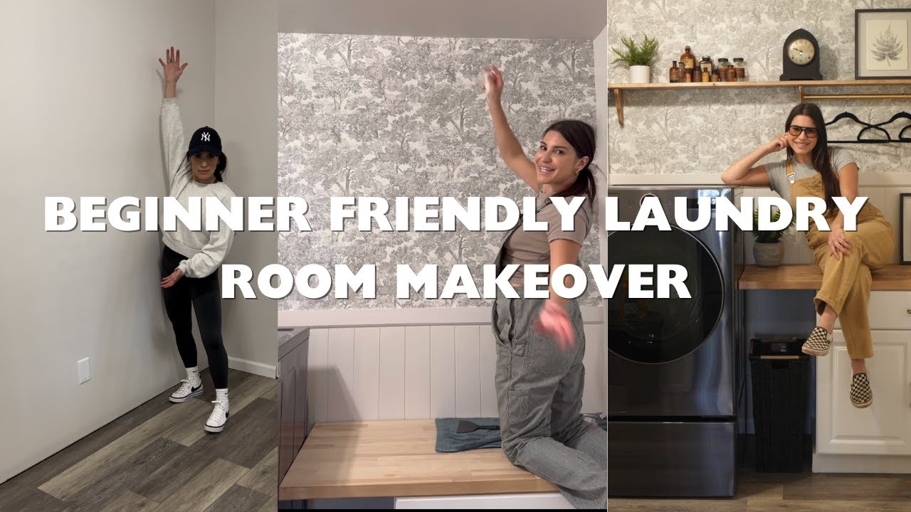 EASY DIY Beginner Friendly Laundry Room! - YouTube