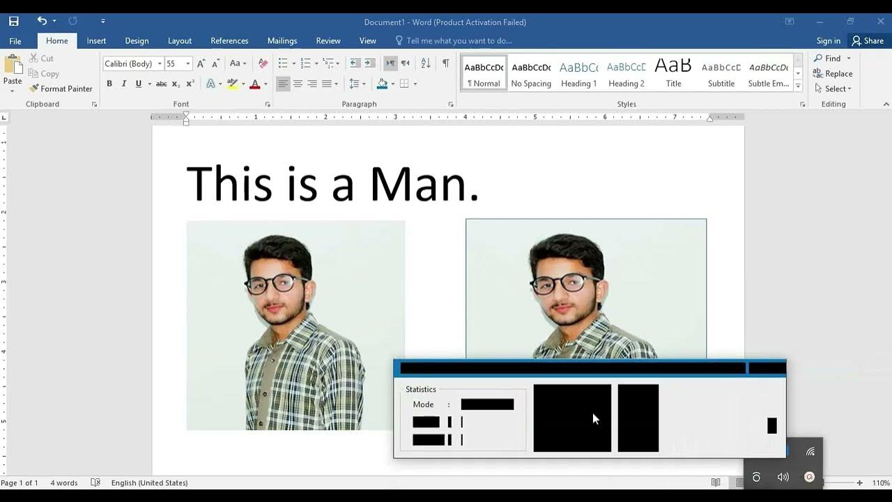 How to insert the picture in Ms Word || Insert || Studio#13 || Ali ...