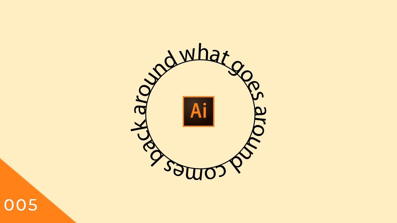 How To Write In A Circle With Illustrator Tutorial YouTube How To Write In A Circle With Illustrator Tutorial YouTube