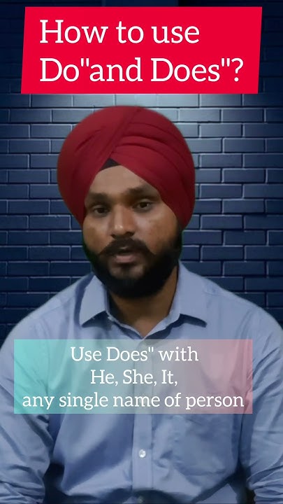 How to use Do" and Does"| learn English | English | Grammar | How to ...