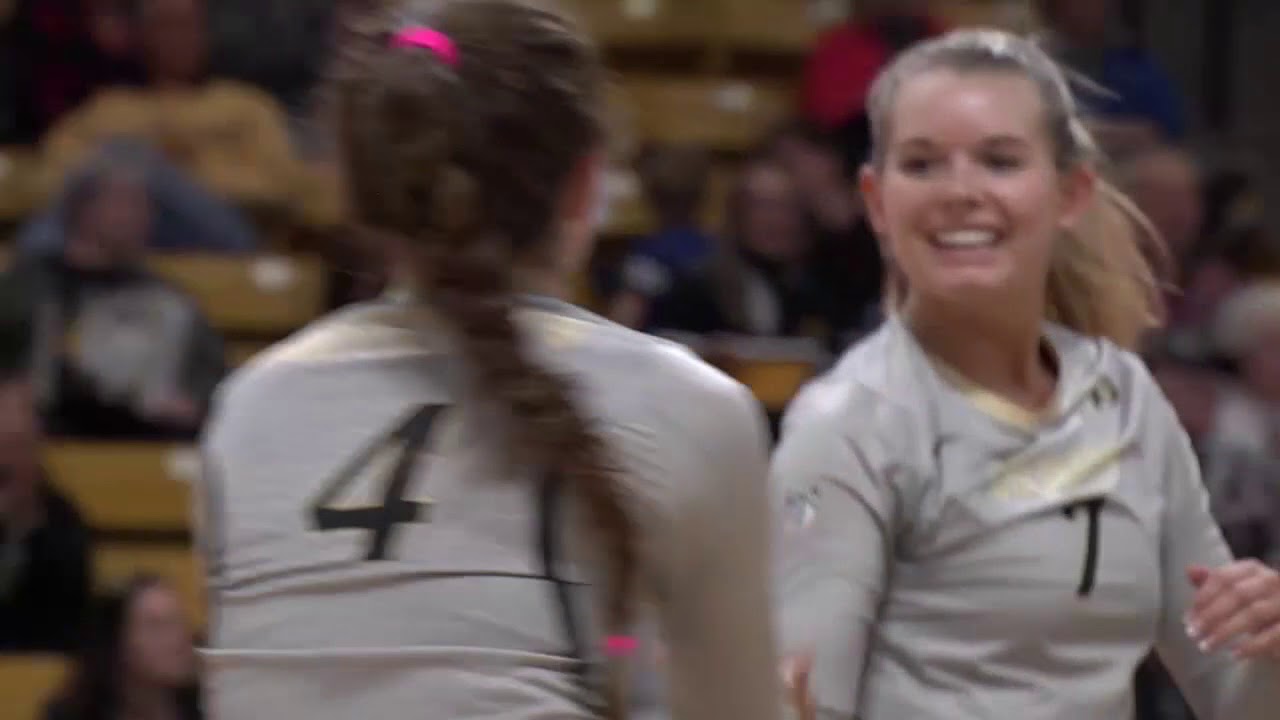 Volleyball Sweeps Arizona State in Boulder - YouTube