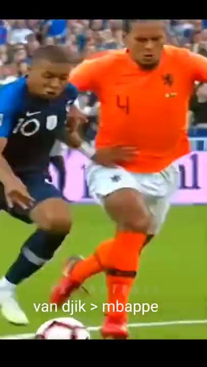 Virgil Van Dijk vs Kylian Mbappe - YouTube