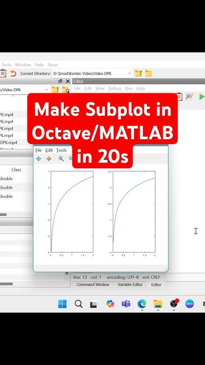 Make Subplot in Octave/MATLAB #octave #matlab #tutorial # ...