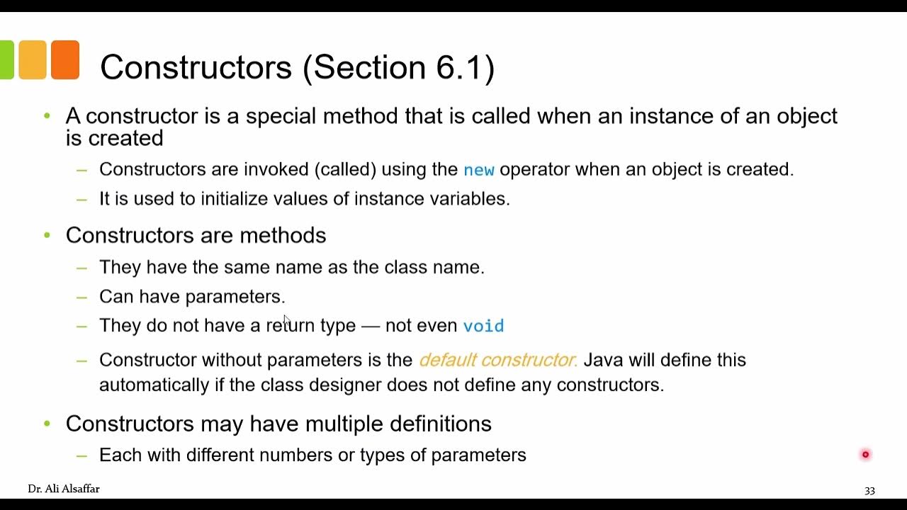 Classes Lesson 3 Constructors 2022 - YouTube